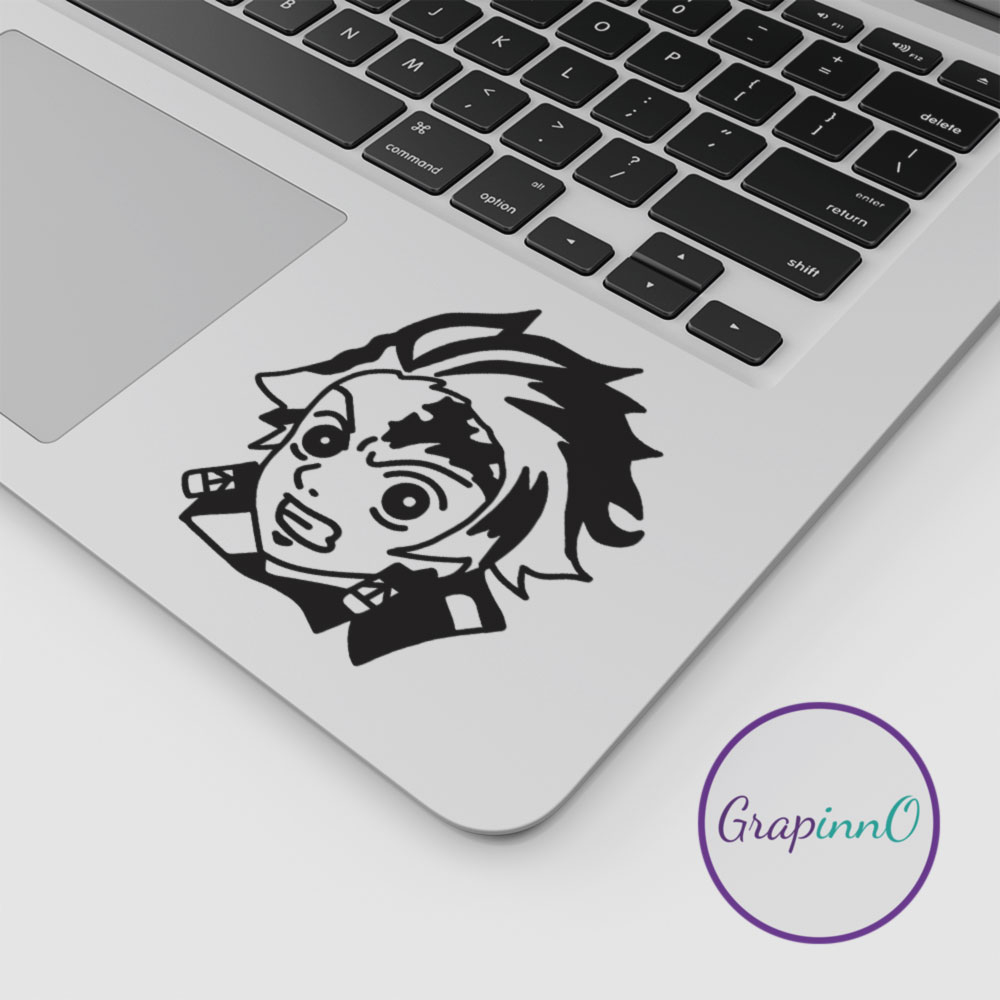 Jual Tanjiro Stiker Kimetsu no Yaiba Stiker Decal Rest Palm Laptop Mac ...