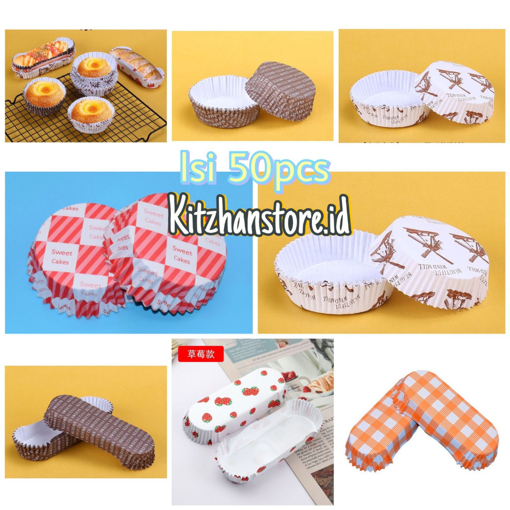 Jual paper cup roti paper cup case roti kertas roti anti lengket isi ...