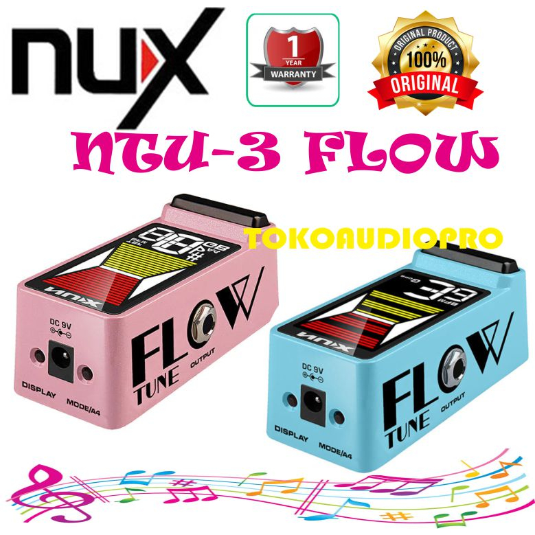 Jual Tuner Nux NTU3 Flow in Tune Chromatic, Guitar, Bass Tuner NTU-3 ...