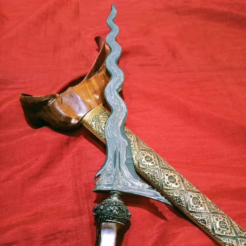 Jual Keris Sabuk Inten Luk 11 Pamor Wos Wutah Gagah Istimewa | Shopee Indonesia