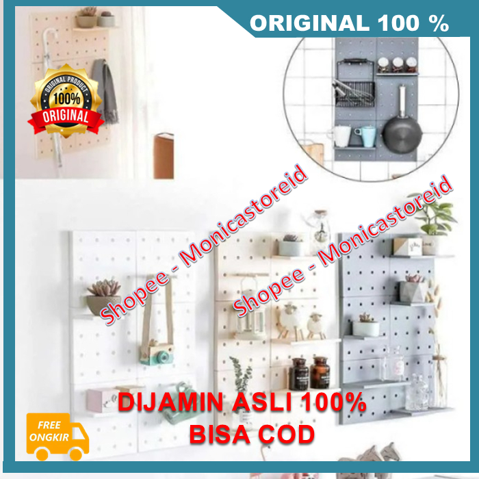 Jual Veghylle Pegboard Storage Shelfak Dinding Papan Lubang Tempel ...