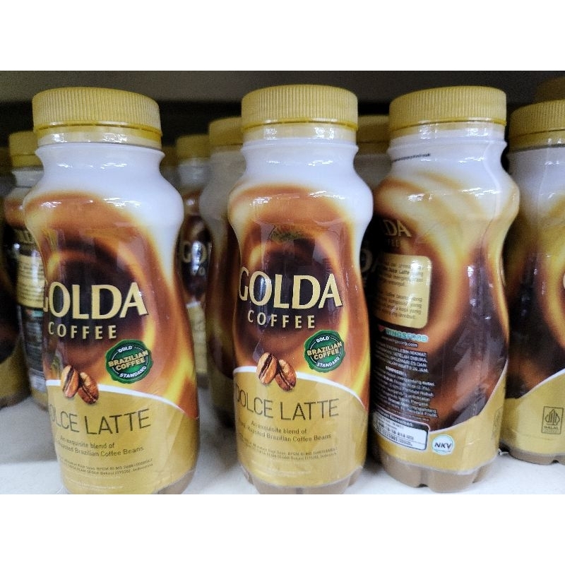 Jual Golda Coffe Botol 200ml dolce latte | Shopee Indonesia