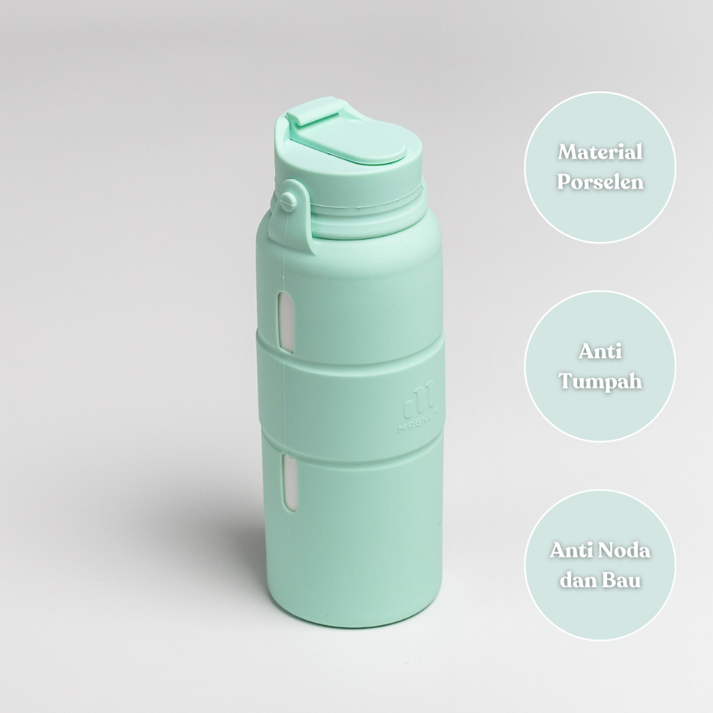 Jual [X-MAS SPECIAL PRICE] SWANZ Yono Bottle 420ml - Tumbler Kopi Mug Keramik, Botol Minum ...