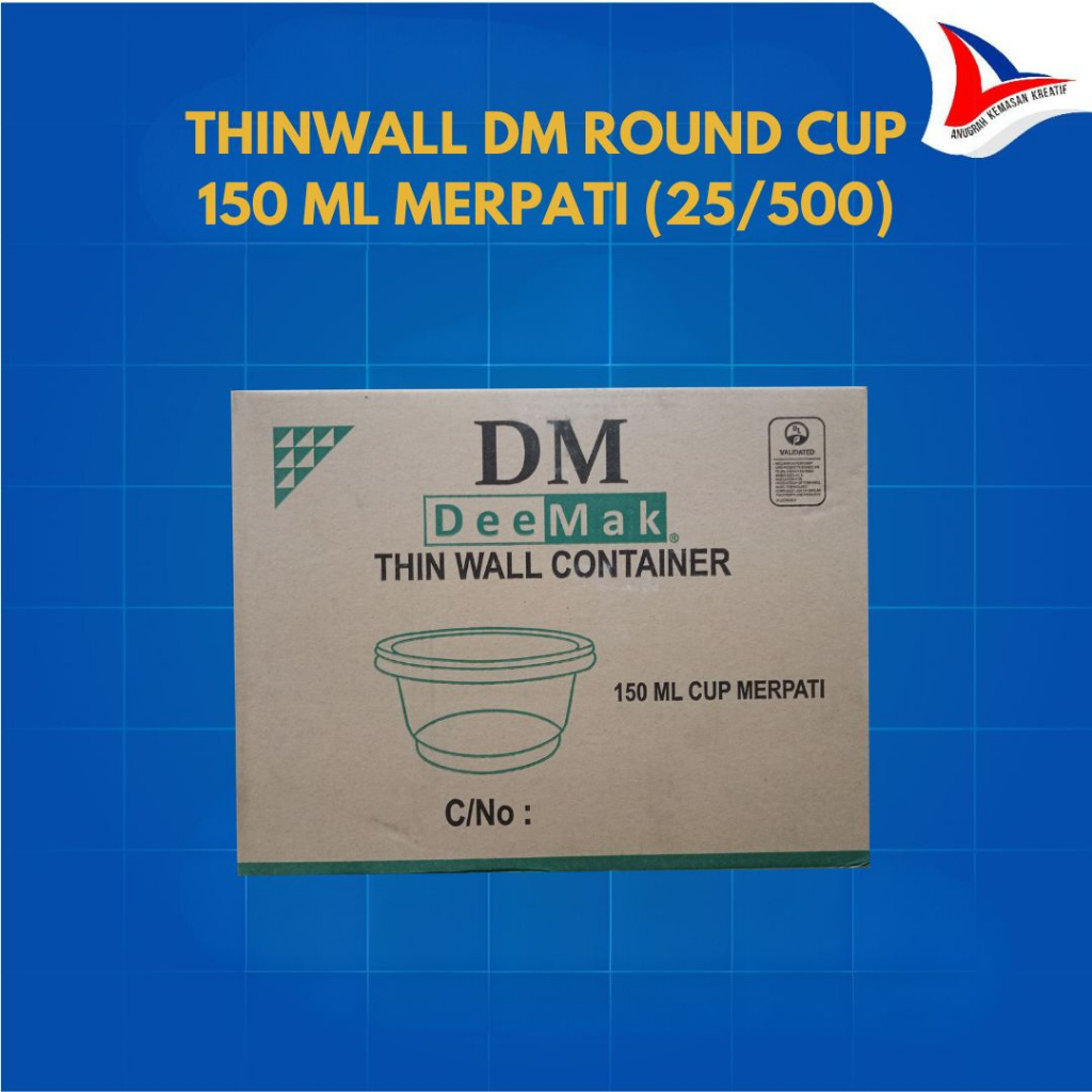 Jual Thinwall Dm 150 Ml Merpati / Cup Saos Isi 500 Pcs (1 Karton) | Shopee Indonesia