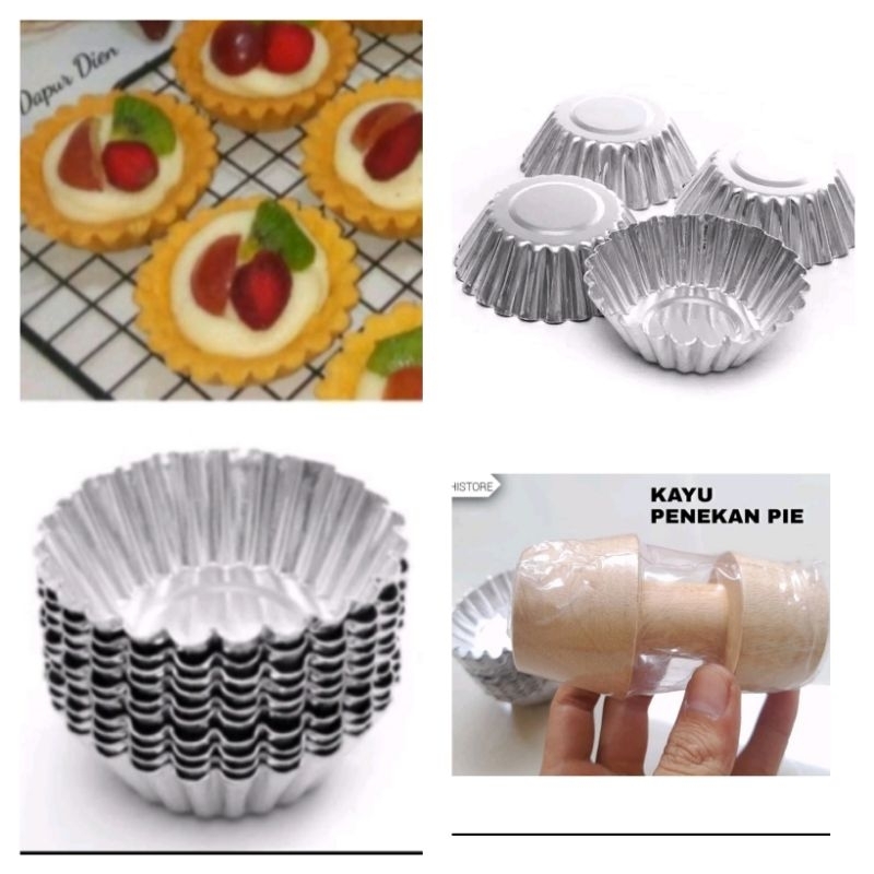 Jual 20 PC mini Cetakan pie susu/cheese tart/kue nenas/Pai egg | Shopee ...