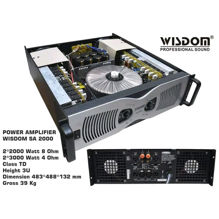 Jual POWER AMPLIFIER WISDOM SA 2000 | Shopee Indonesia