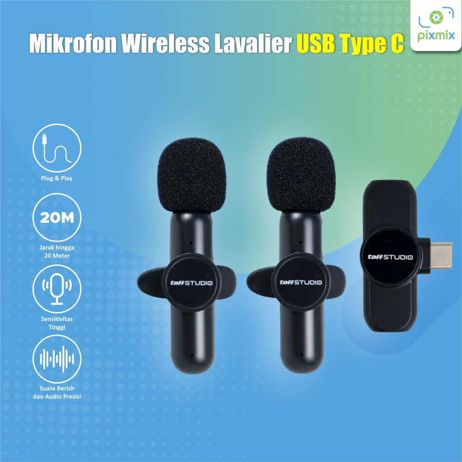 Jual Microphone Clip Wireless - Portable Mic Clip for Iphone and ...