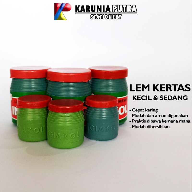 Jual Lem Kertas Kecil Sedang Takol Unikol | Shopee Indonesia