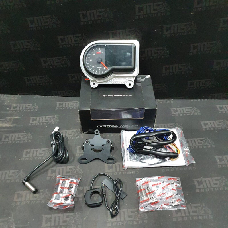 Jual Speedometer KM Spido Koso RX3 Set Bracket CNC Ninja RR | Shopee ...