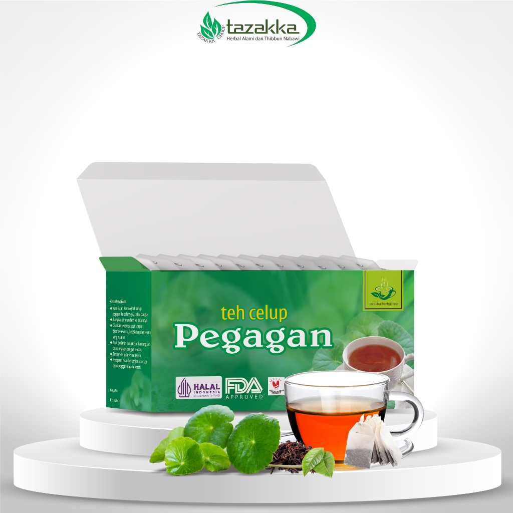 Jual Tazakka Teh Celup Daun Pegagan Kering Bubuk Original Isi 20 Kantung Tea Bag Minuman ...
