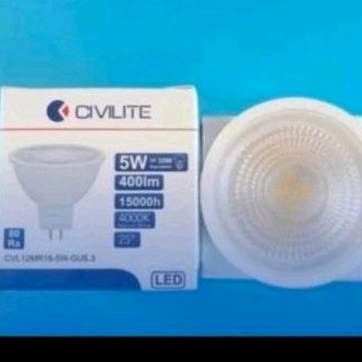 Jual Lampu Led MR16 Soket 5Watt 4000k/Natural White-Civilite | Shopee ...