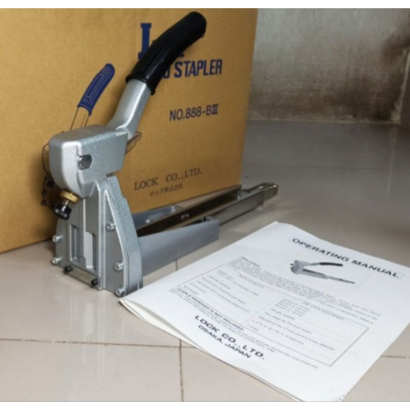 Jual Lock Hand Stapler 19 mm ORI JAPAN Alat Steples karton kardus - 19 ...