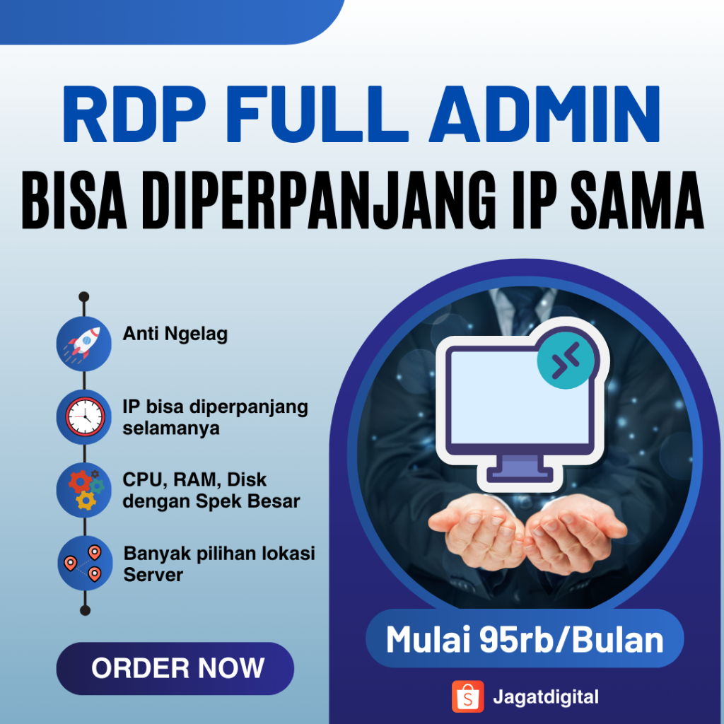 Jual RDP FULL ADMIN 1 BULAN BISA DIPERPANJANG SELAMANYA | SPEK GEDE ...