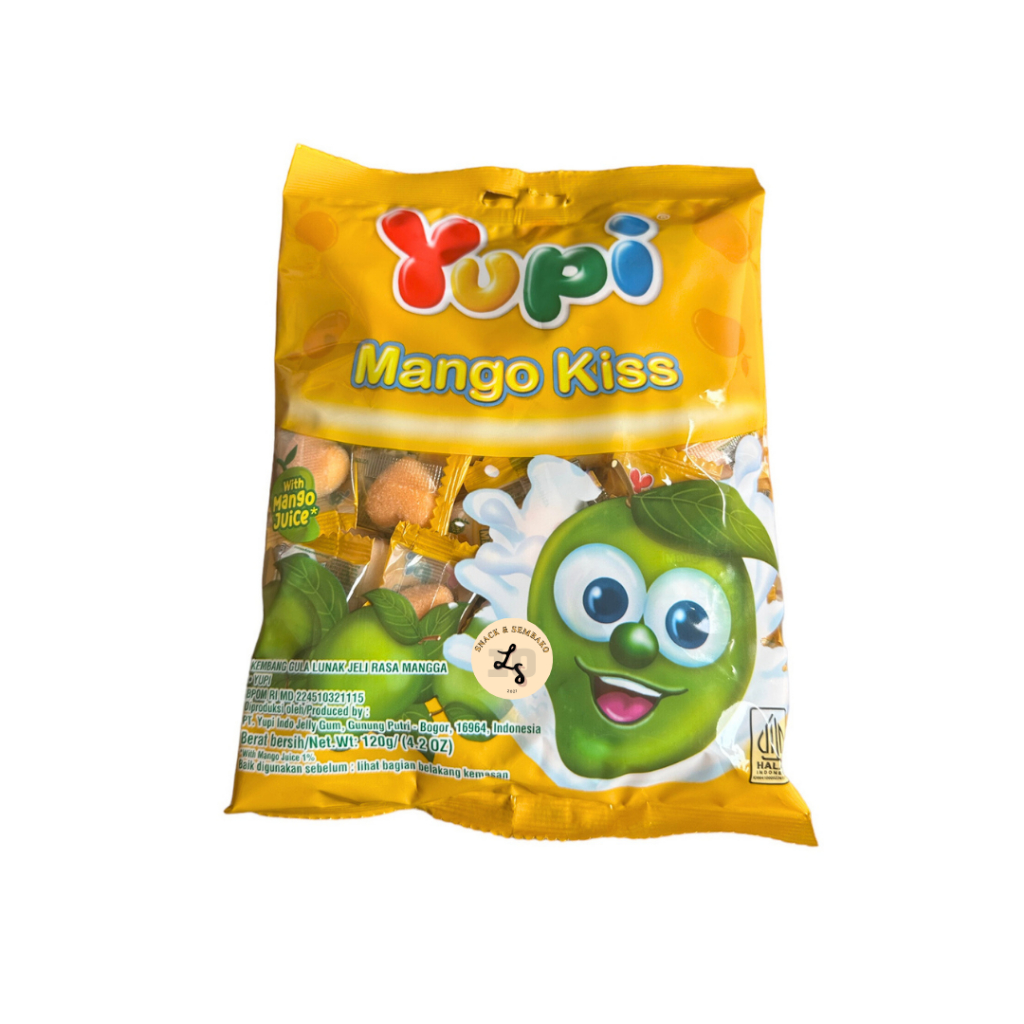 Jual Permen Yupi Strawberry Kiss/Fruitty Puff/Mango Kiss 1 Bungkus ...