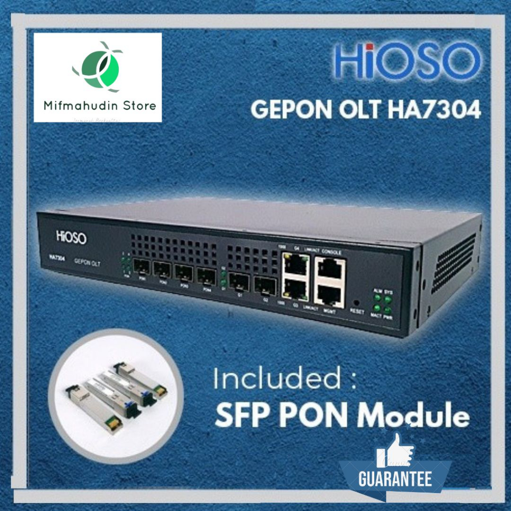 Jual OLT EPON HIOSO HA7304 4PON PORT FREE SFP 4 PX20+++ 20 KM | Shopee ...