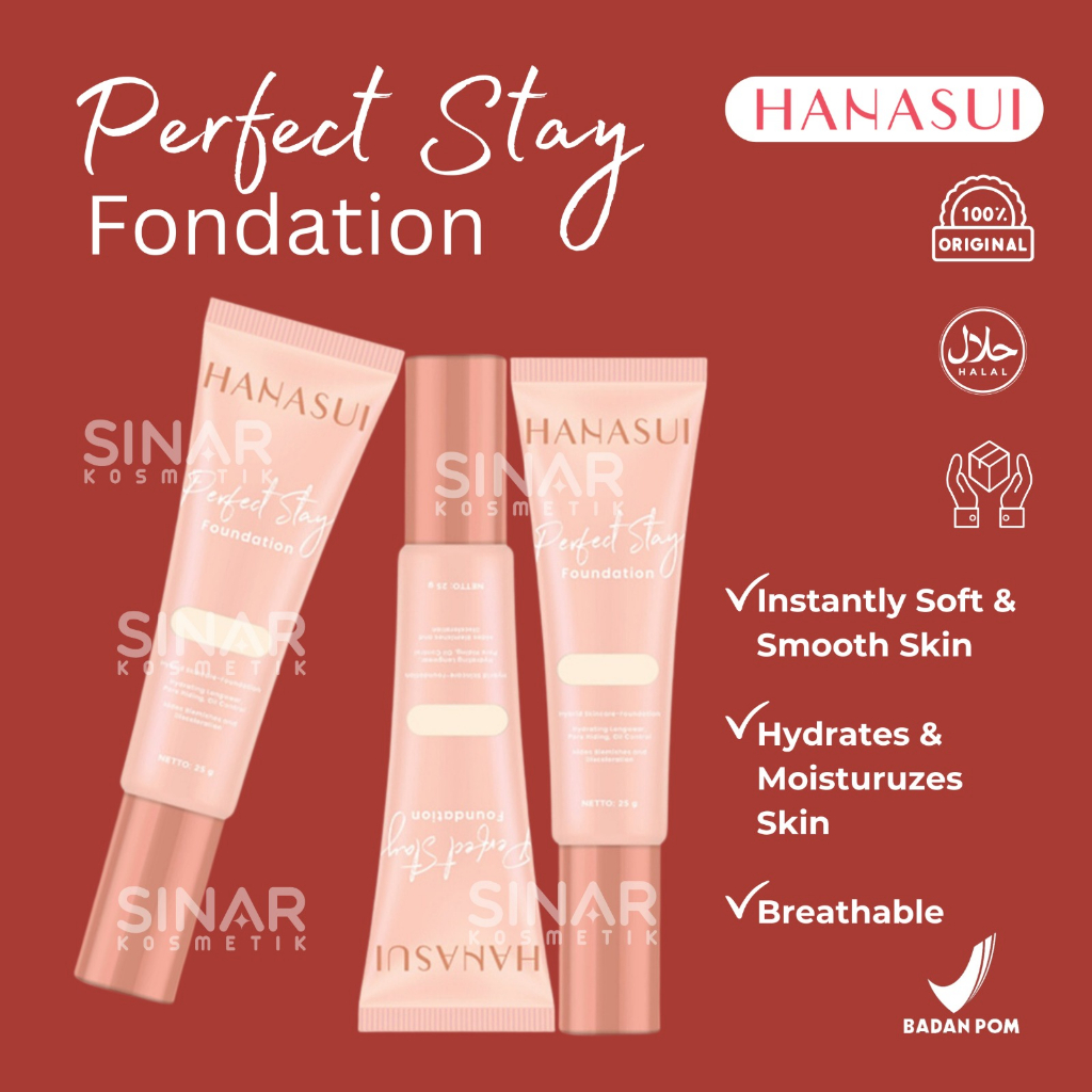 Jual Hanasui Power Perfect Stay Liquid Foundation | Shopee Indonesia
