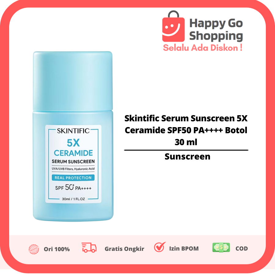 Jual Skintific Serum Sunscreen 5X Ceramide SPF50 PA++++ Botol 30 ml ...