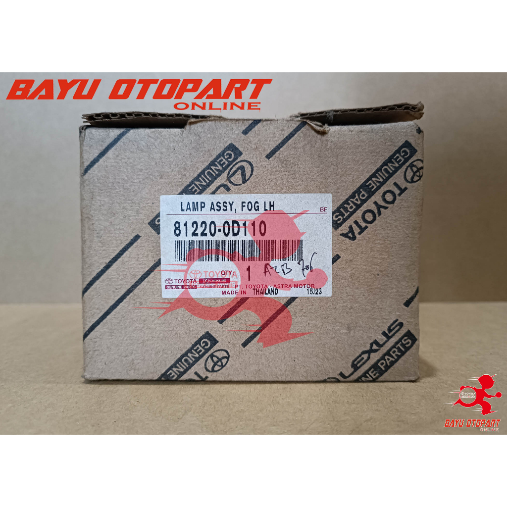 Jual LAMPU FOGLAMP KIRI TOYOTA YARIS , VIOS , AVANZA 81220-0D110 ...