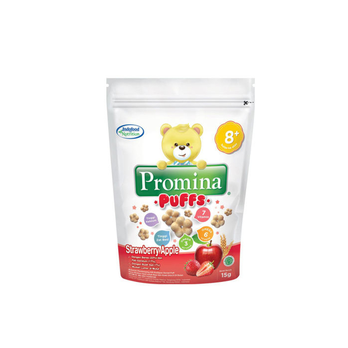 Jual Promina Puff Strawberry Apel 15gr | Shopee Indonesia