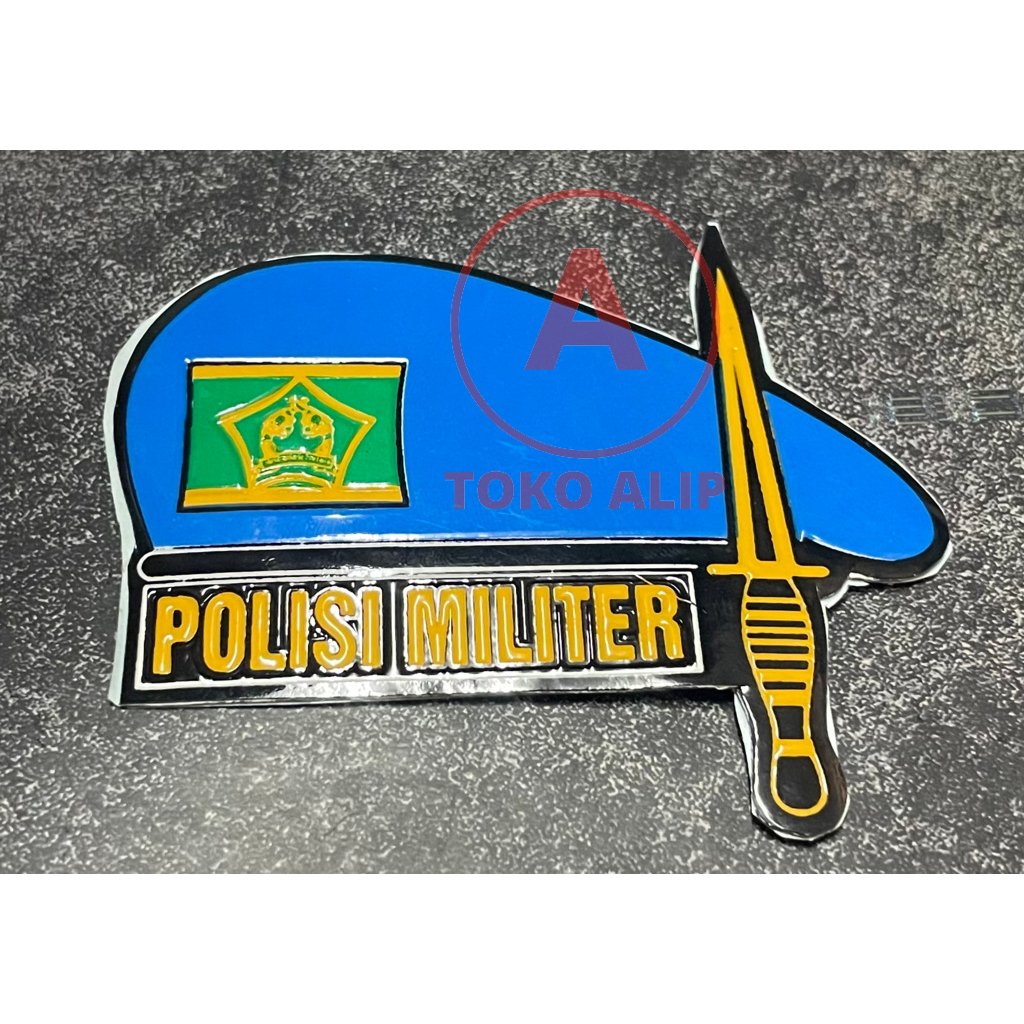 Jual Stiker PM (Baret) - Sticker Police Militer - Stiker Mobil Motor ...