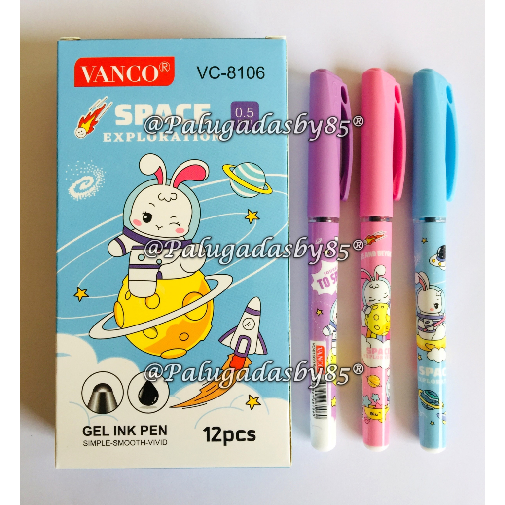 Jual (1 Biji) Grosir Bolpen VANCO VC-8106 Space Exploration 0.5 mm Gel Pen Hitam / Pulpen VANCO ...