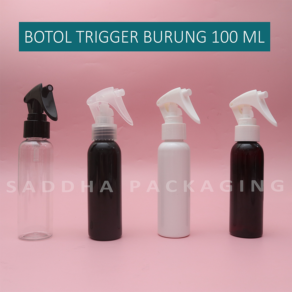 Jual Botol Trigger Burung 100ml / Botol 100 ml Trigger PET Semprotan / BOTOL Refill Isi Ulang ...