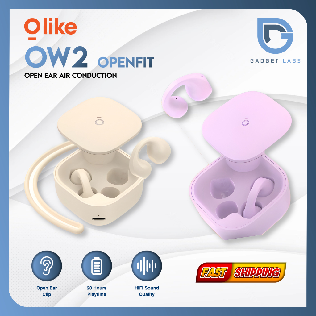 Jual Olike OW2 OPENFIT Earphone Bluetooth Open Ear Air Conduction ...