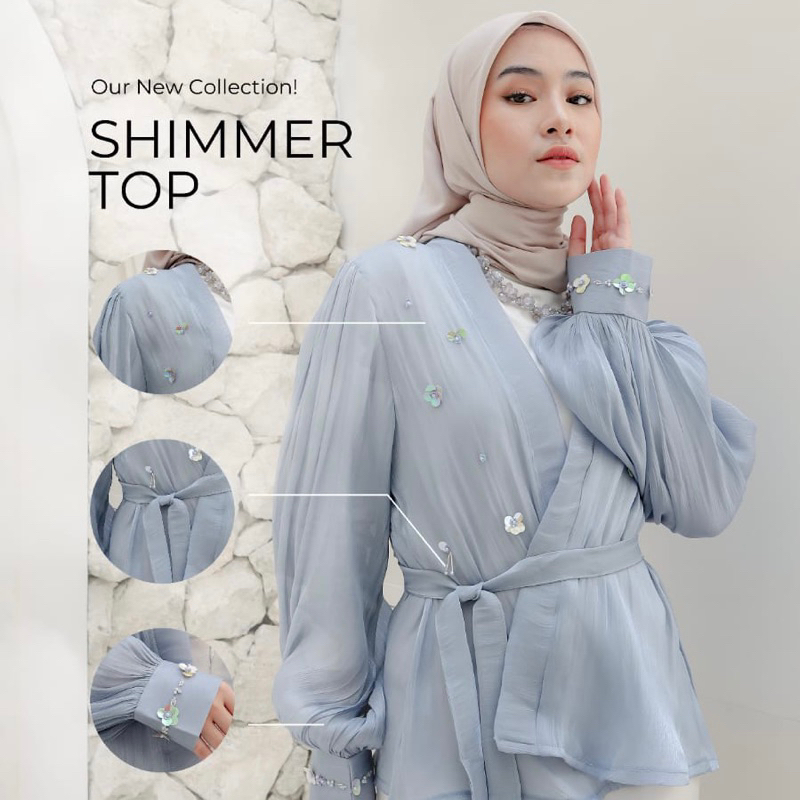 Jual PARAPUAN - Shimmer Outer - Atasan Outer Casual dan Formal warna Denim / Rosegold / Sage ...