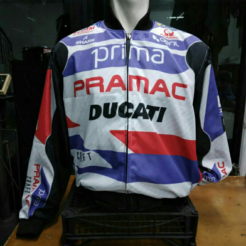 Jual Jaket Prima Pramac Racing MotoGP Ducati Team - Shark Helmet ...