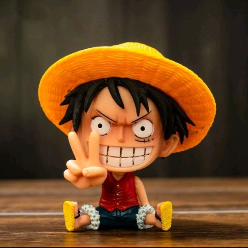 Jual Action figure one piece Luffy chibi+ box | Shopee Indonesia