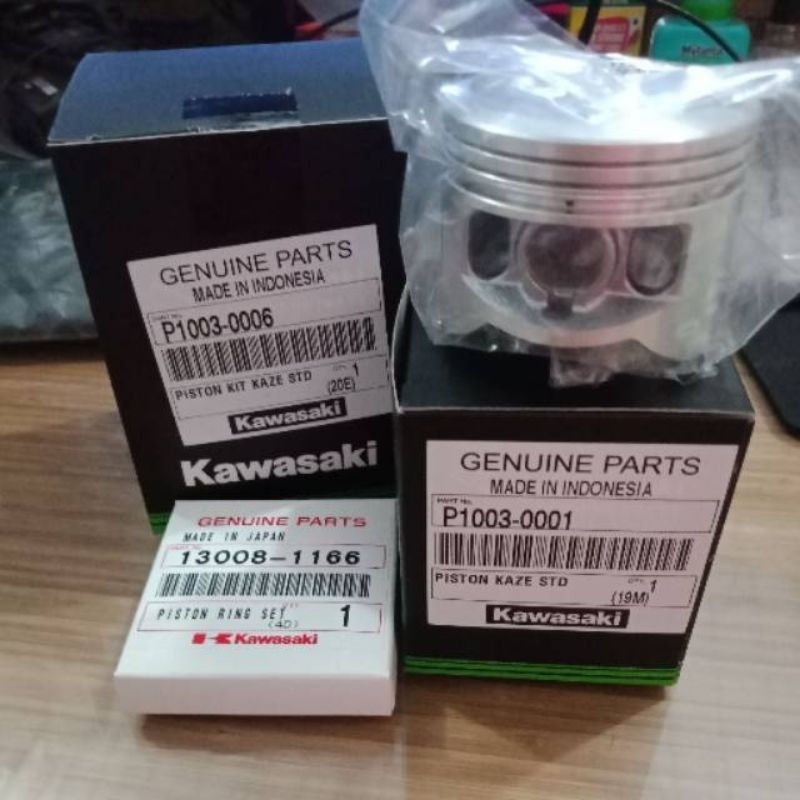 Jual PISTON SEHER KAZE SET RING PISTON OS STD 25 50 75 100 ORIGINAL ...