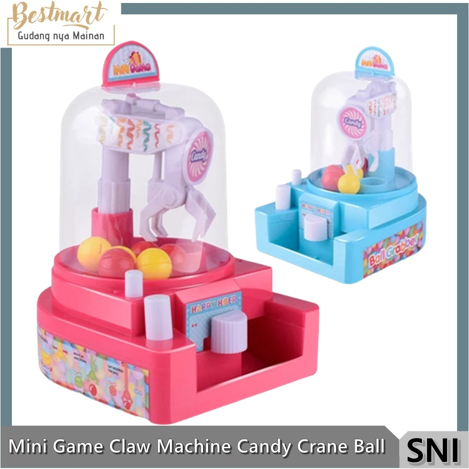 Jual Mainan Anak Mesin Pengangkut Bola Mini Game Claw Machine Candy ...