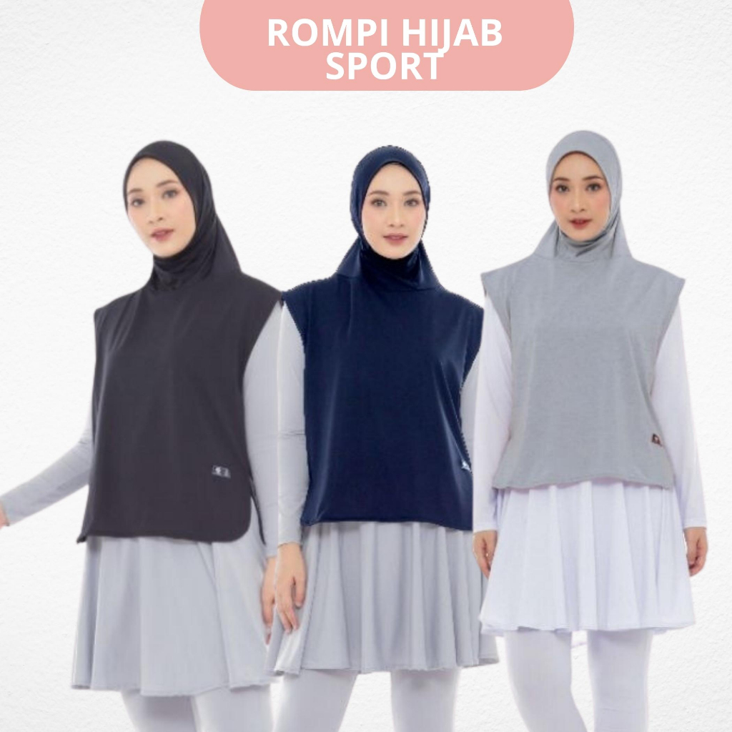 Jual Hijab Rompi Instan Vest Muslimah Olahraga Wanita Setelan Kerudung ...