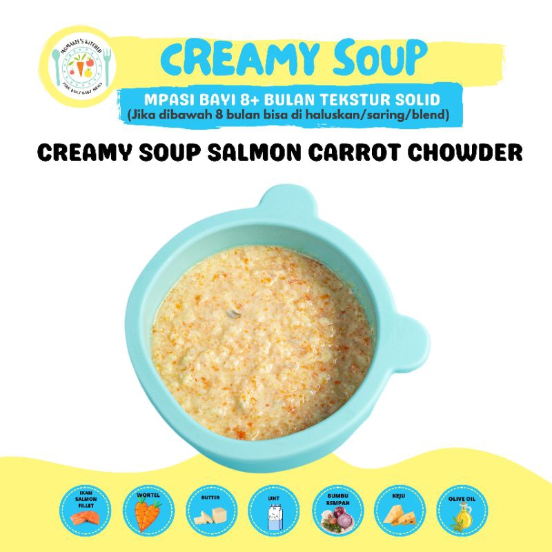 Jual CREAMY SOUP SALMON CARROT CHOWDER (MPASI FROZEN) | Shopee Indonesia
