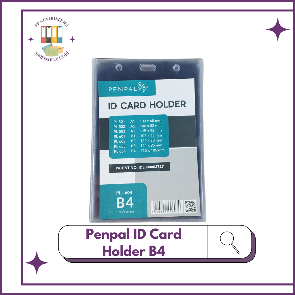 Jual Penpal ID Card Holder B4 / PL-604 [20 pcs] | Shopee Indonesia
