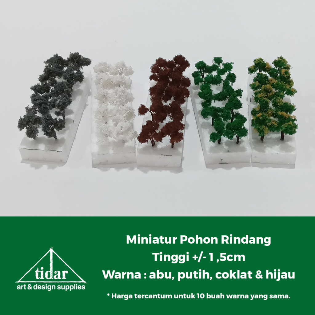 Jual MH - Miniatur Pohon Cabang Tinggi 1,5 CM - Tanaman Rindang - Maket ...