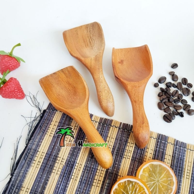 Jual ARENHANDICRAFT Sendok sekop kayu mahoni | Shopee Indonesia
