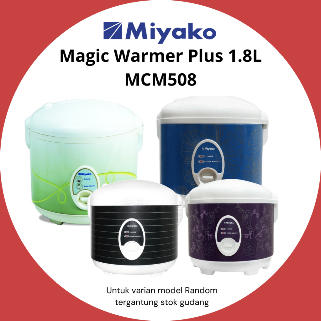 Jual MIYAKO MAGIC WARMER PLUS MCM 508 RICE COOKER/MCM-508/MCM508 ...