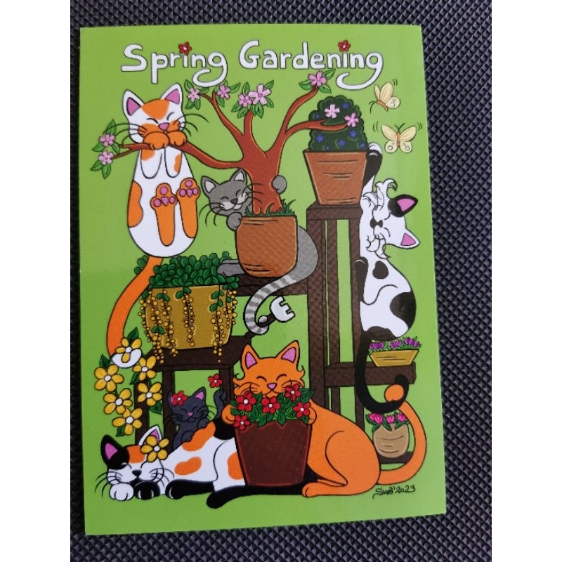 Jual kartu pos kucing titina/titina cat postcard | Shopee Indonesia