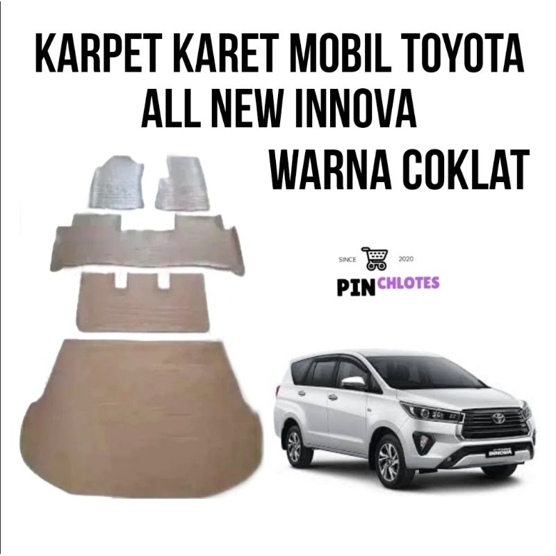 Jual karpet alas mobil toyota all new innova 2016 - 2022 warna coklat ...