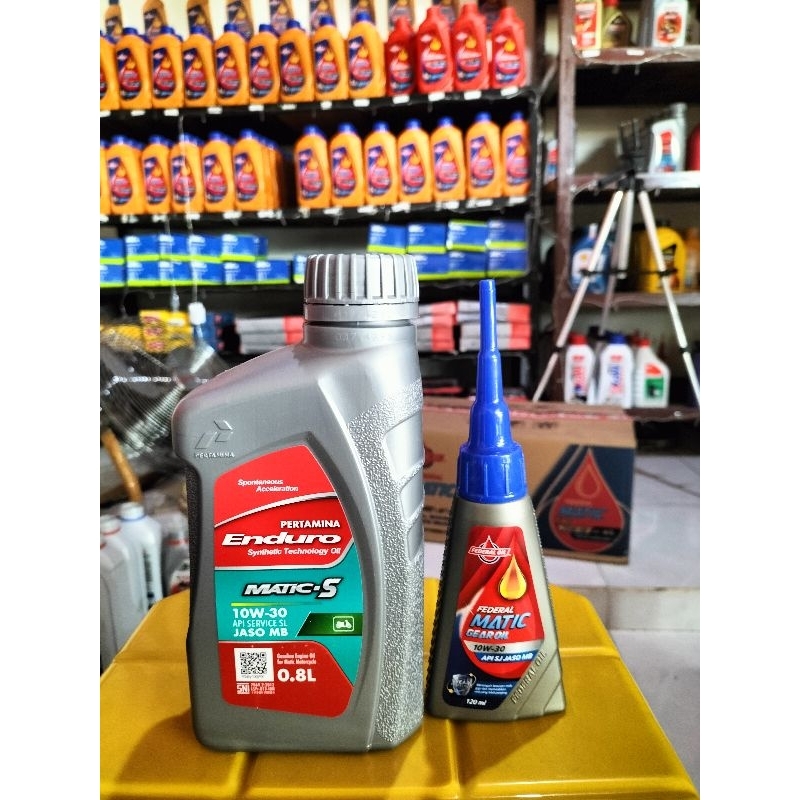 Jual PAKET LENGKAP ENDURO MATIC 800 ML+OLI GEAR FEDERAL 120 ML+OLI GEAR ...