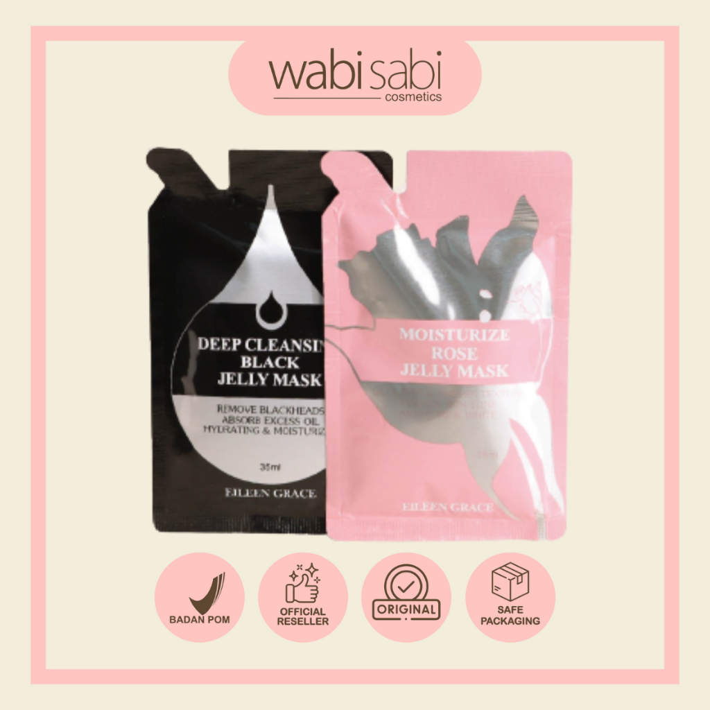 Jual EILEEN GRACE - Moisturize Rose Jelly Mask | Deep Cleansing Black ...
