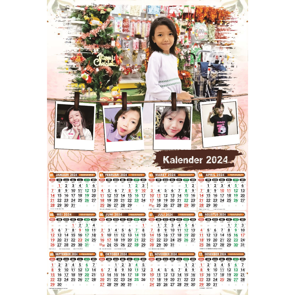 Jual Kalender Karakter 2024 / Kalender Foto / Kalender Custom | Shopee ...