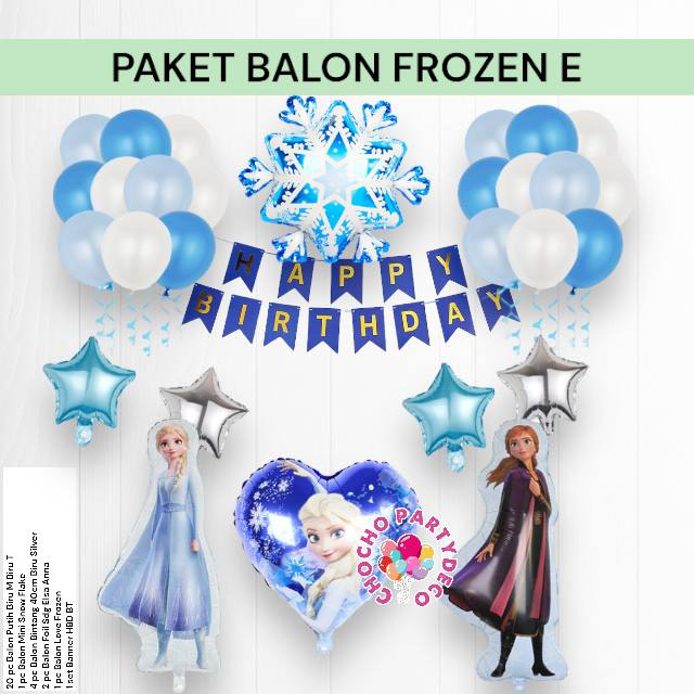Jual Paket Balon FROZEN E / Dekorasi Ulang Tahun ELSA ANNA | Shopee ...