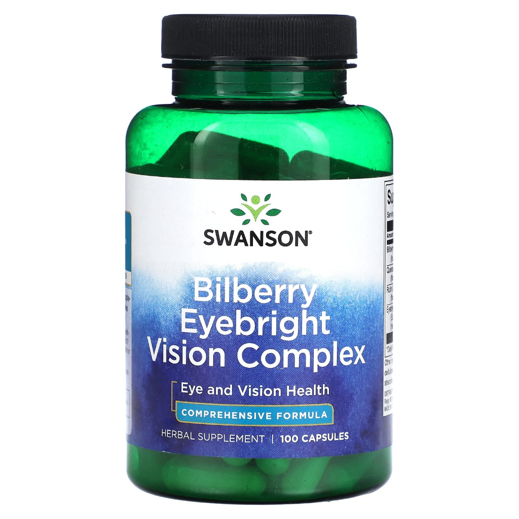 Jual Swanson, Bilberry Eyebright Vision Complex, Suplemen Mata ...