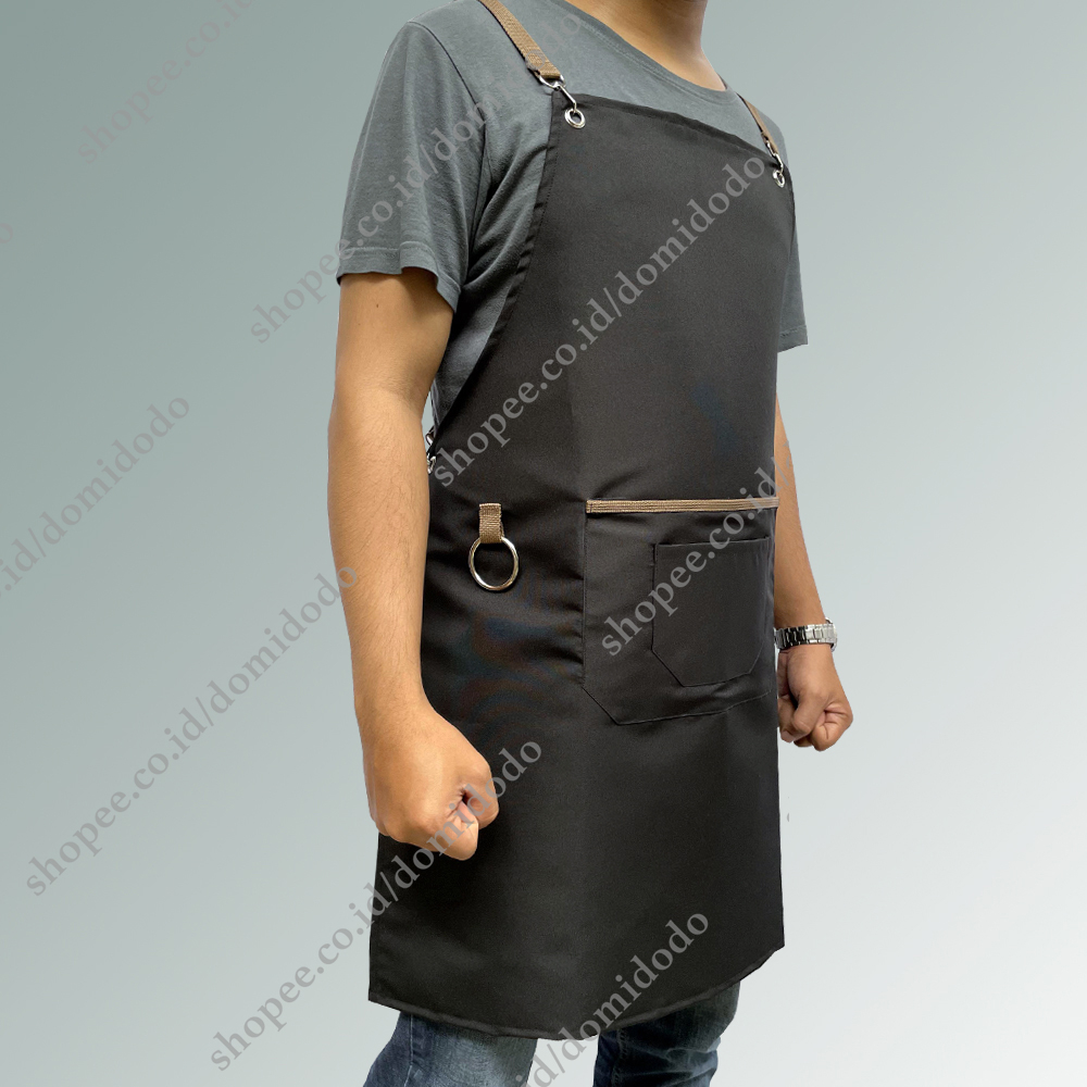 Jual Apron Celemek Barista Coffe Shop Restoran Bahan Taslan Water ...