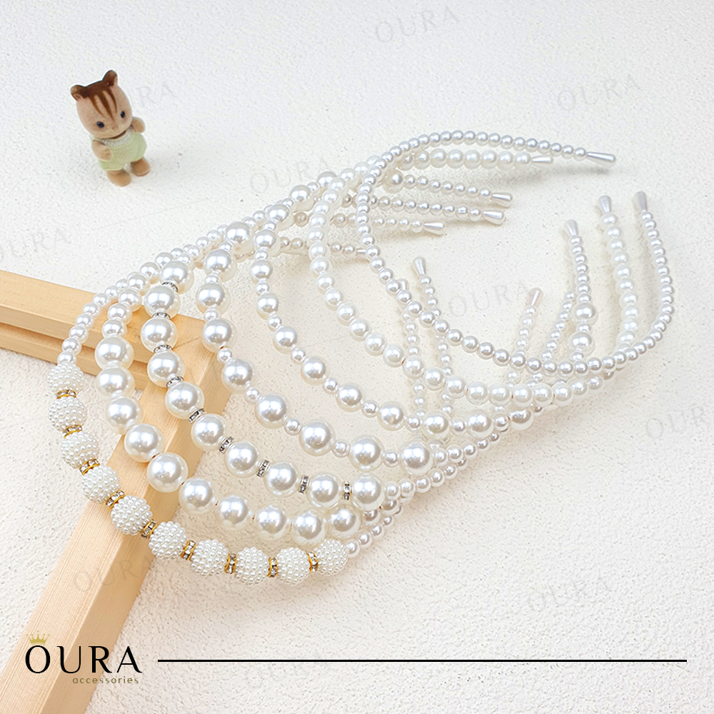 Jual Bando Wanita Dewasa Korea Style Bandana Mutiara Korean Pearl ...