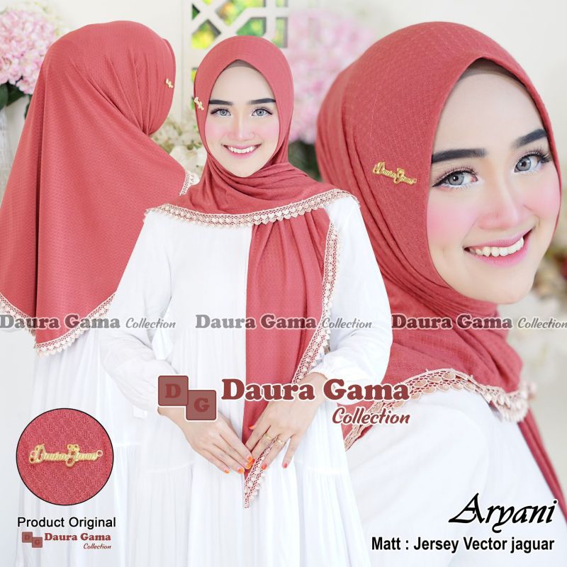 Jual Jilbab Segitiga Pashmina Instan Jersey Jaguar ARYANI Ori Dauragama | Shopee Indonesia