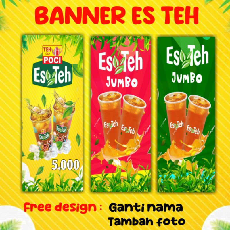 Jual BANNER/SPANDUK ES TEH | Shopee Indonesia