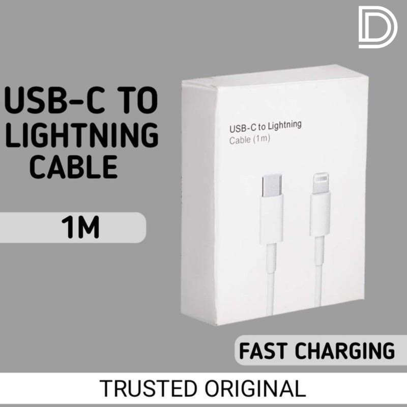 Jual USB-C To Lightning Cable 1 Meter - Fast Charging | Shopee Indonesia